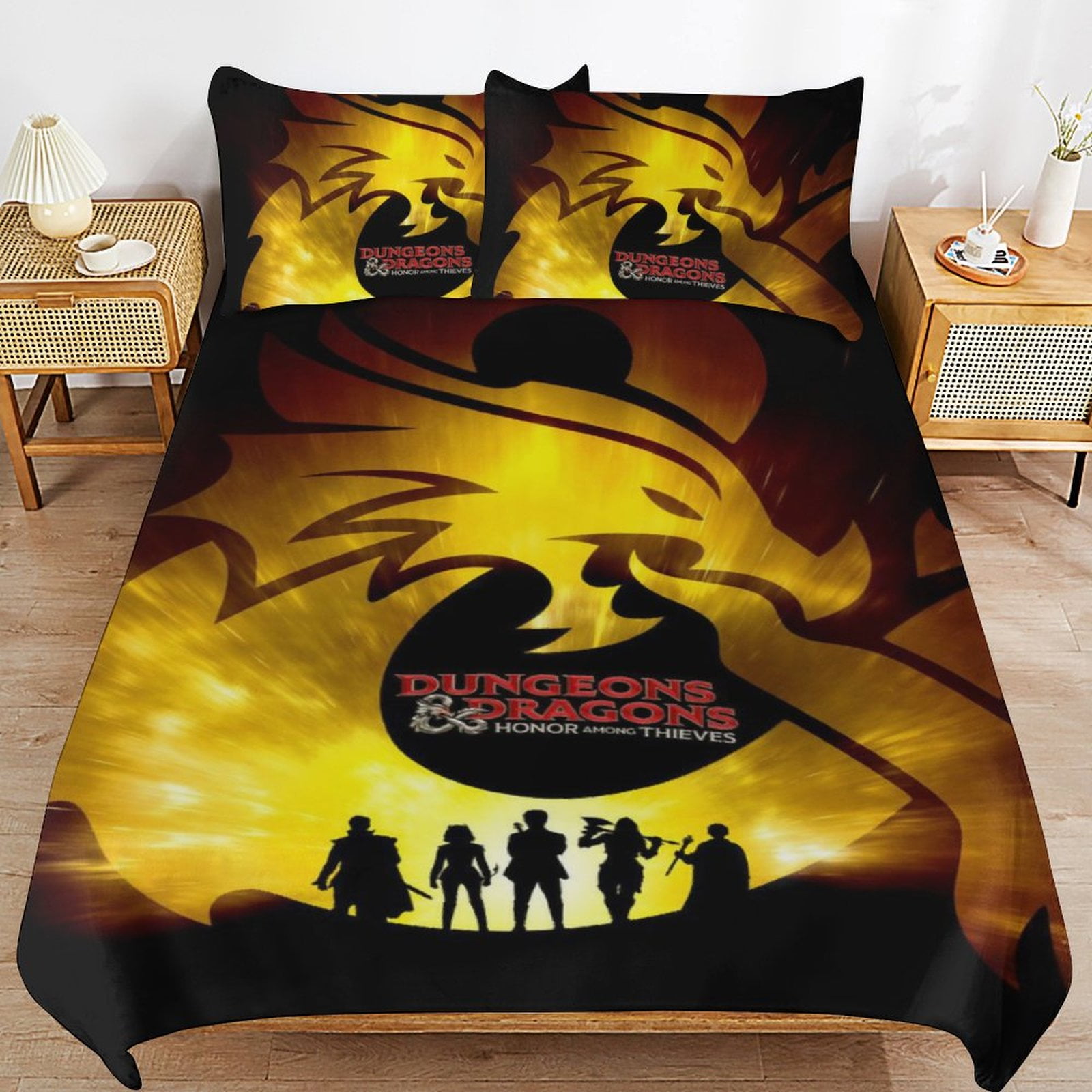 DND Dungeons And Dragons Bedding Set Anime Bedding Set Cartoon Duvet ...