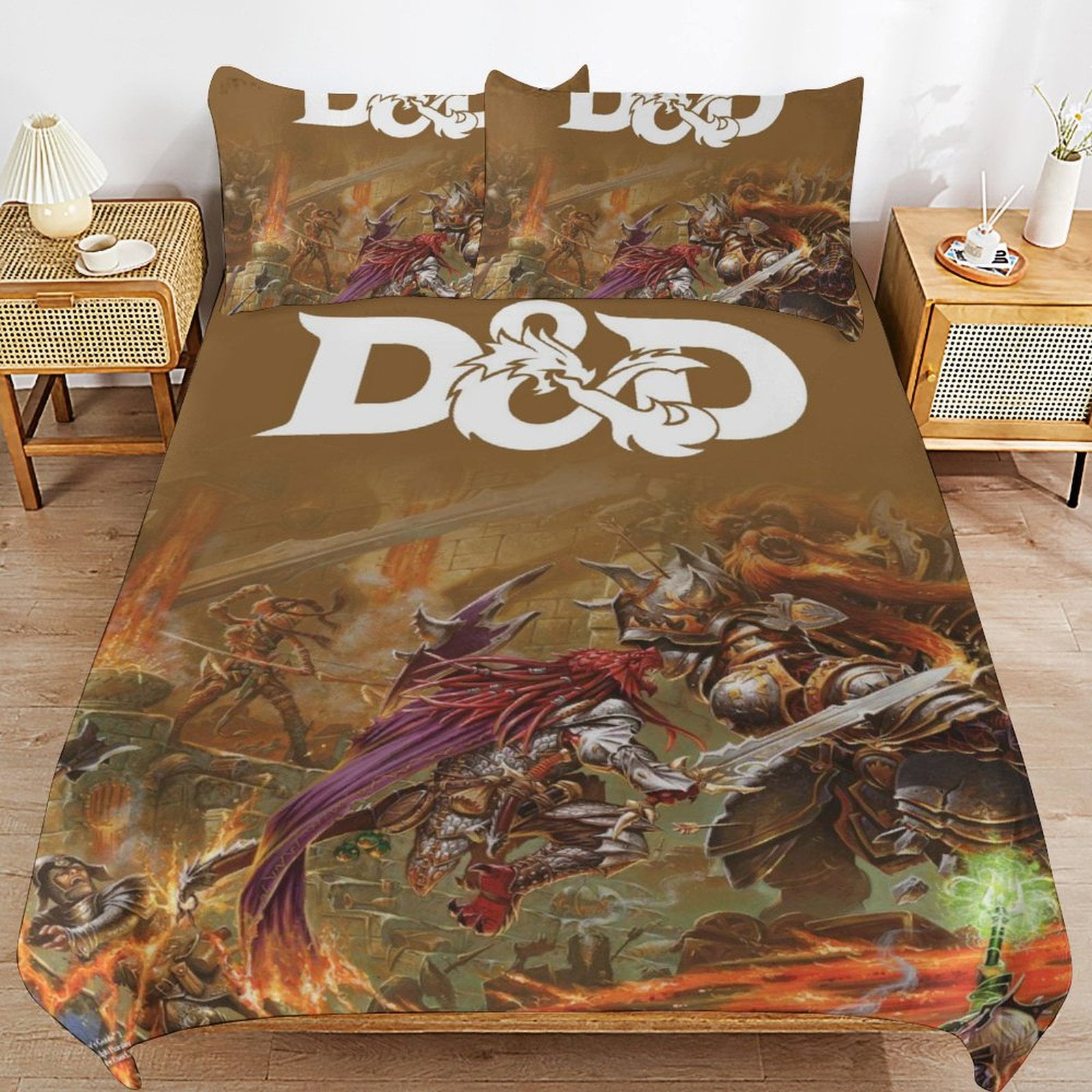 DND Dungeons And Dragons Bedding Set Anime Bedding Set Cartoon Duvet ...
