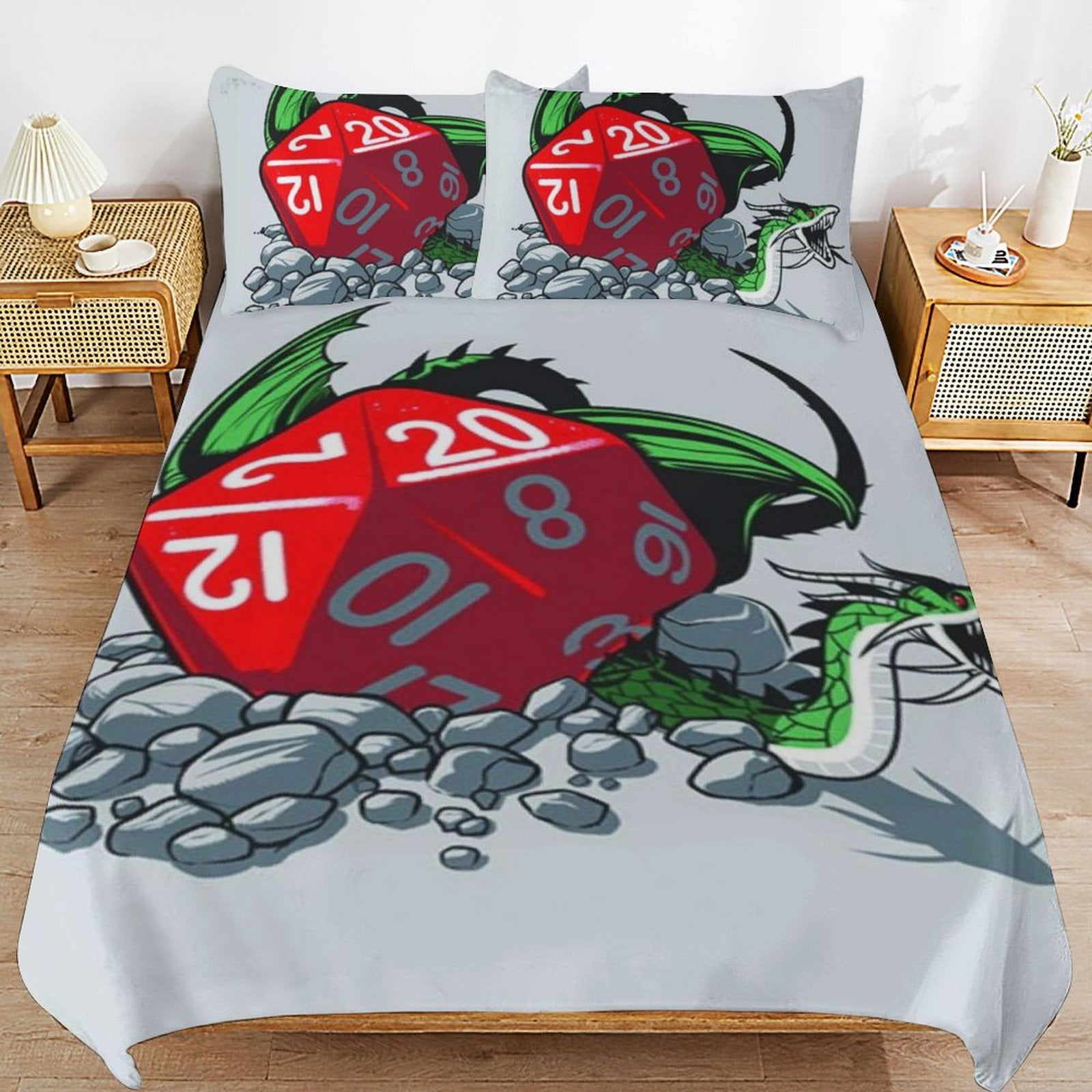 DND Dungeons And Dragons Bedding Set Anime Bedding Set Cartoon Duvet ...