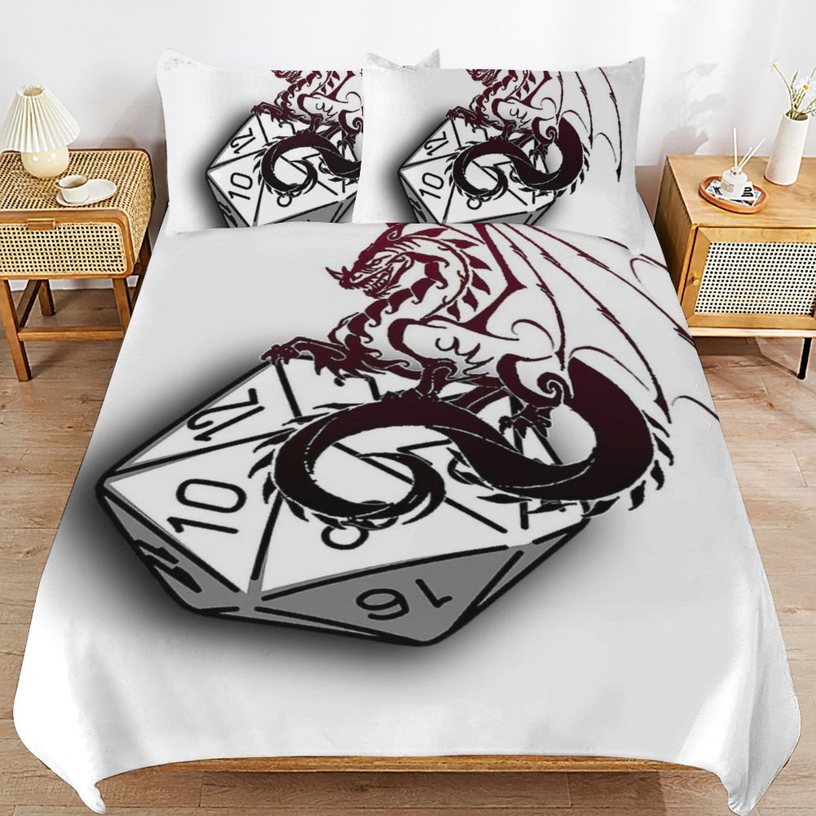 DND Dungeons And Dragons Bedding Set Anime Bedding Set Cartoon Duvet ...