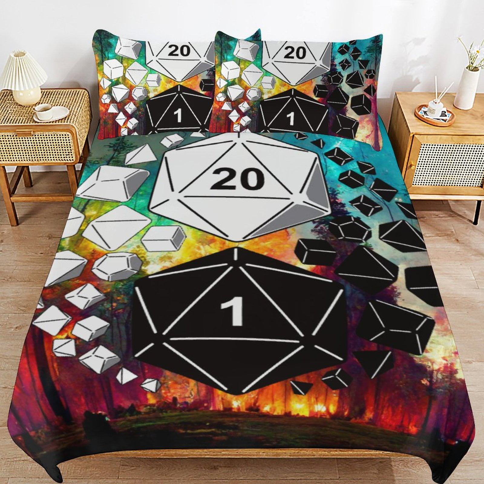 DND Dungeons And Dragons Bedding Set Anime Bedding Set Cartoon Duvet ...