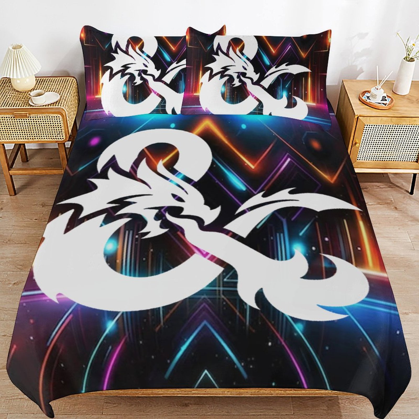 DND Dungeons And Dragons Bedding Set Anime Bedding Set Cartoon Duvet ...