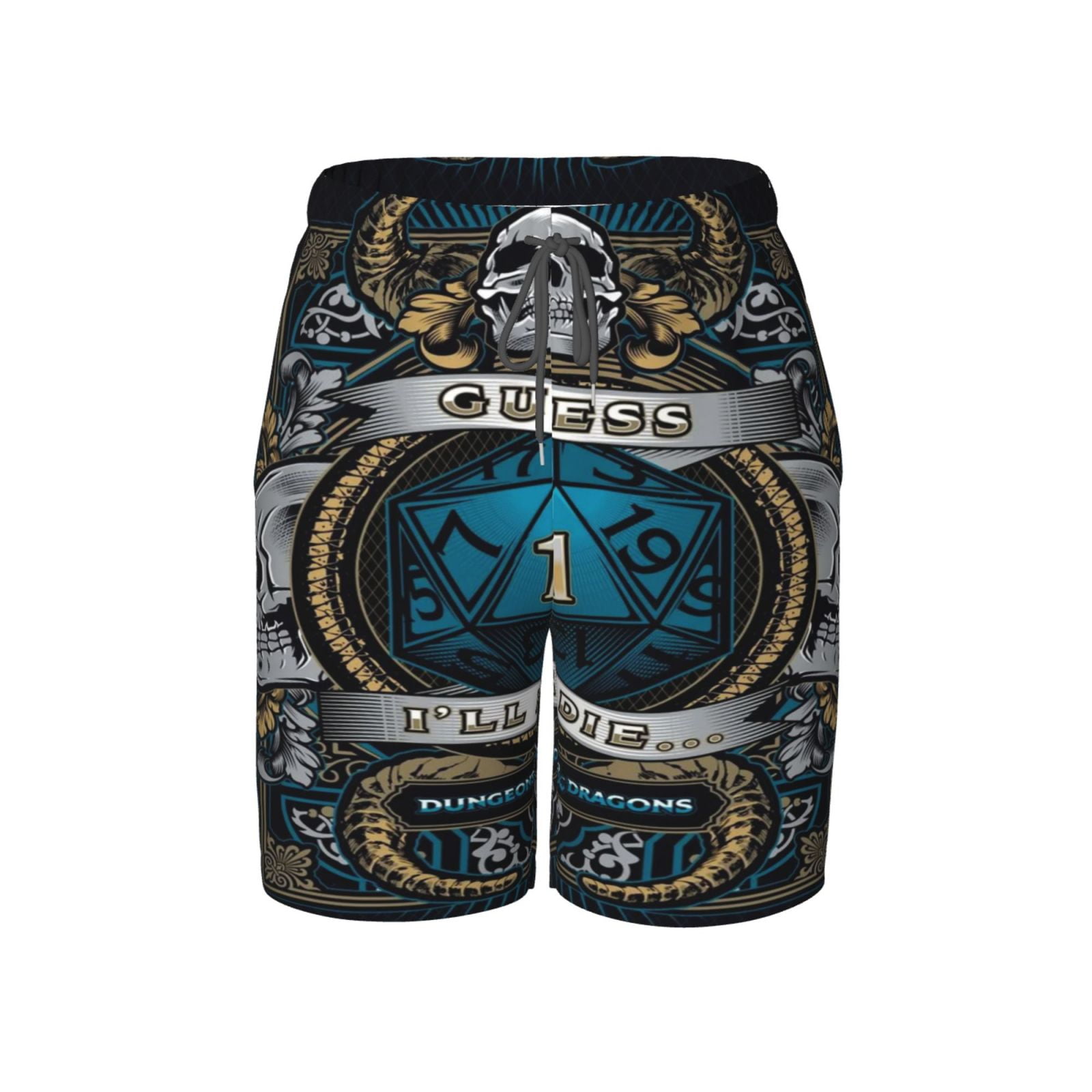 DND Dungeons And Dragons Boys Swim Trunks with Mesh Liner Bathing Suits ...