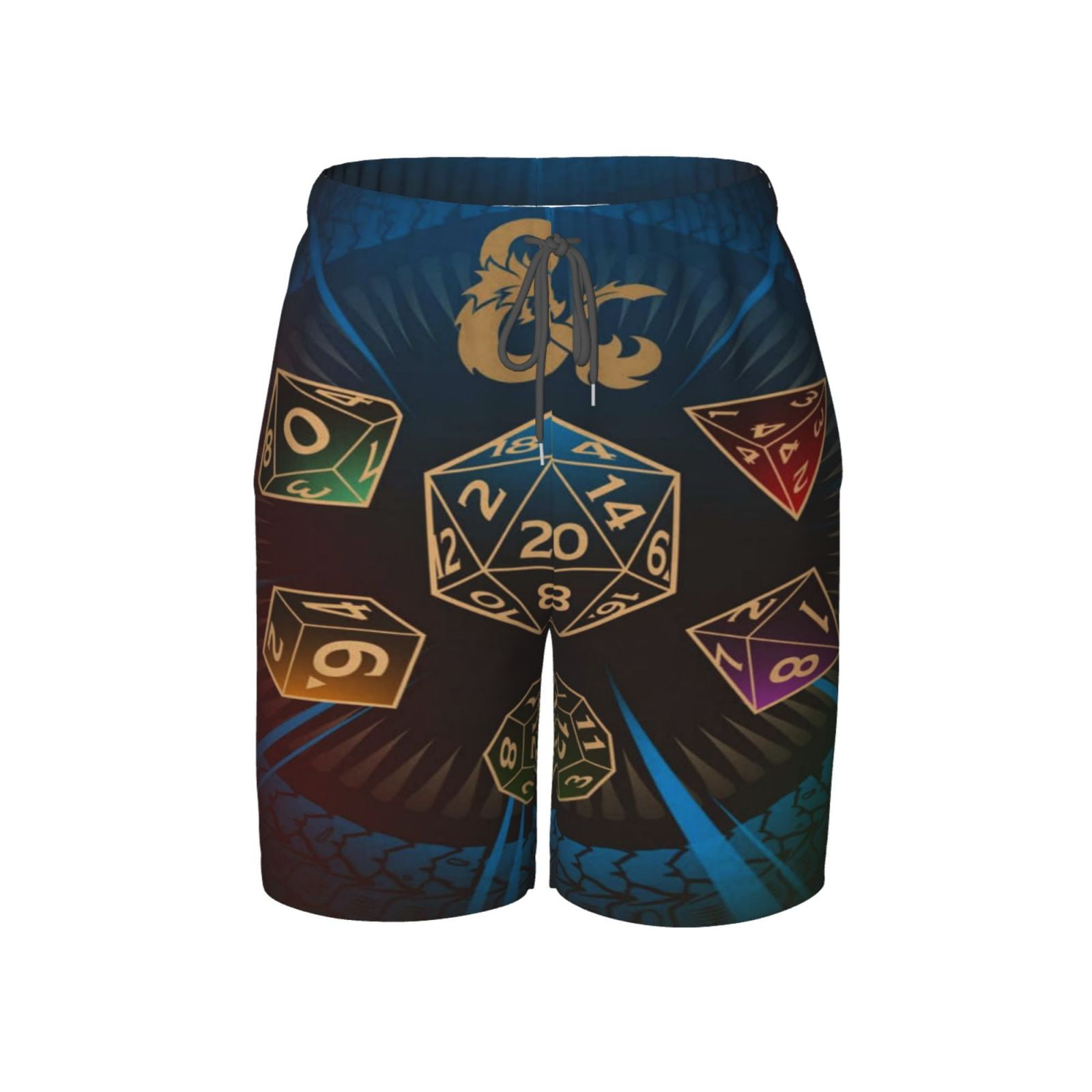 DND Dungeons And Dragons Boys Swim Trunks with Mesh Liner Bathing Suits ...