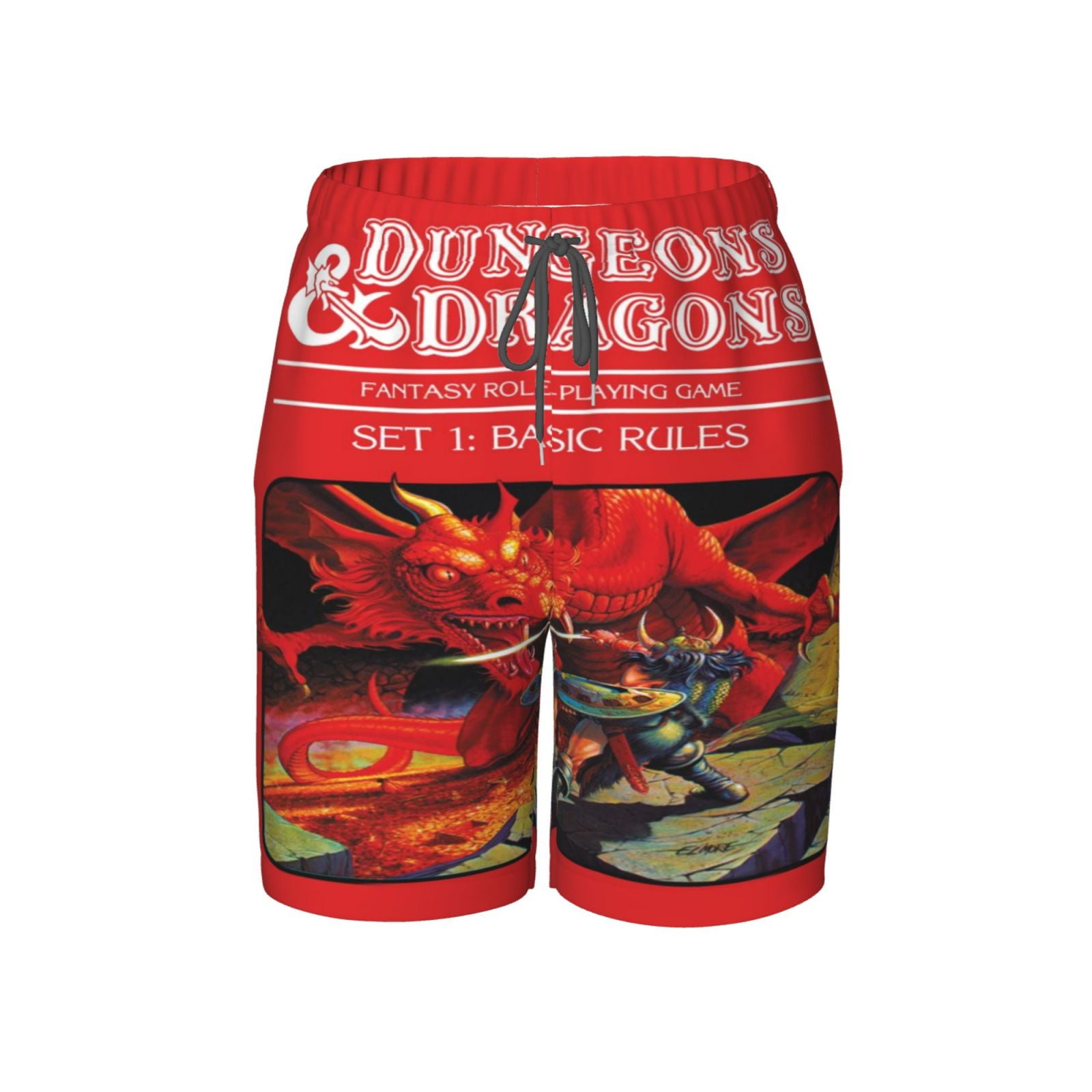 DND Dungeons And Dragons Boys Swim Trunks with Mesh Liner Bathing Suits ...