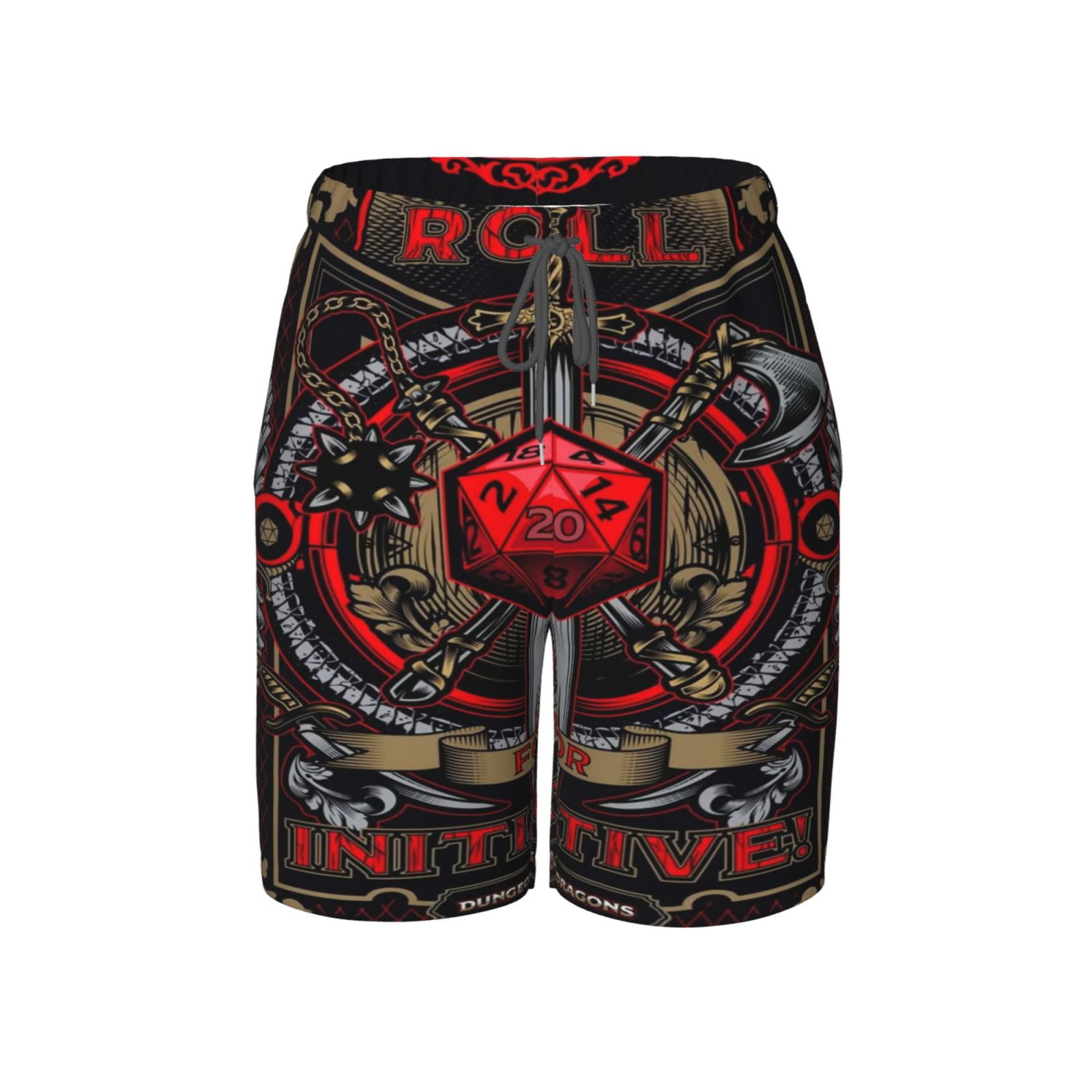 DND Dungeons And Dragons Boys Swim Trunks with Mesh Liner Bathing Suits ...