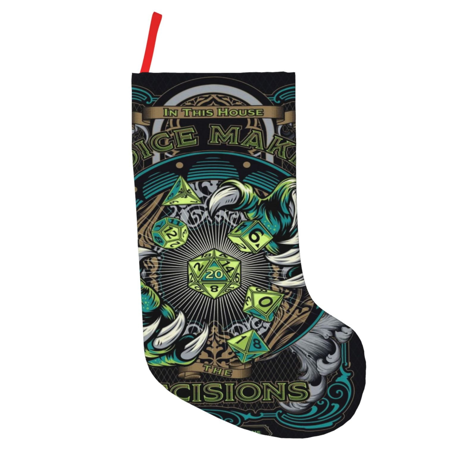 DND Dungeons And Dragons Christmas Stockings Large 18" Xmas Stockings ...