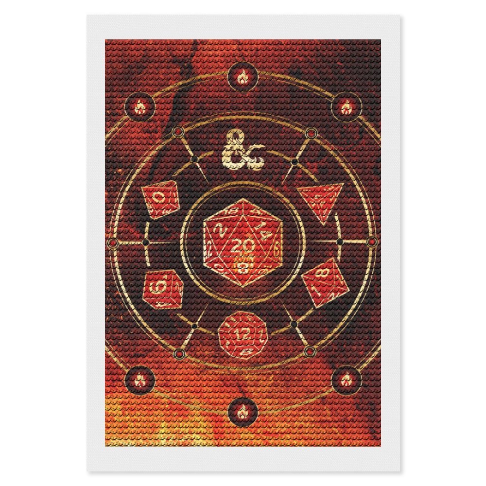 DND Dungeons And Dragons Diamond Art Kits for Adults Cartoon 5D DIY ...