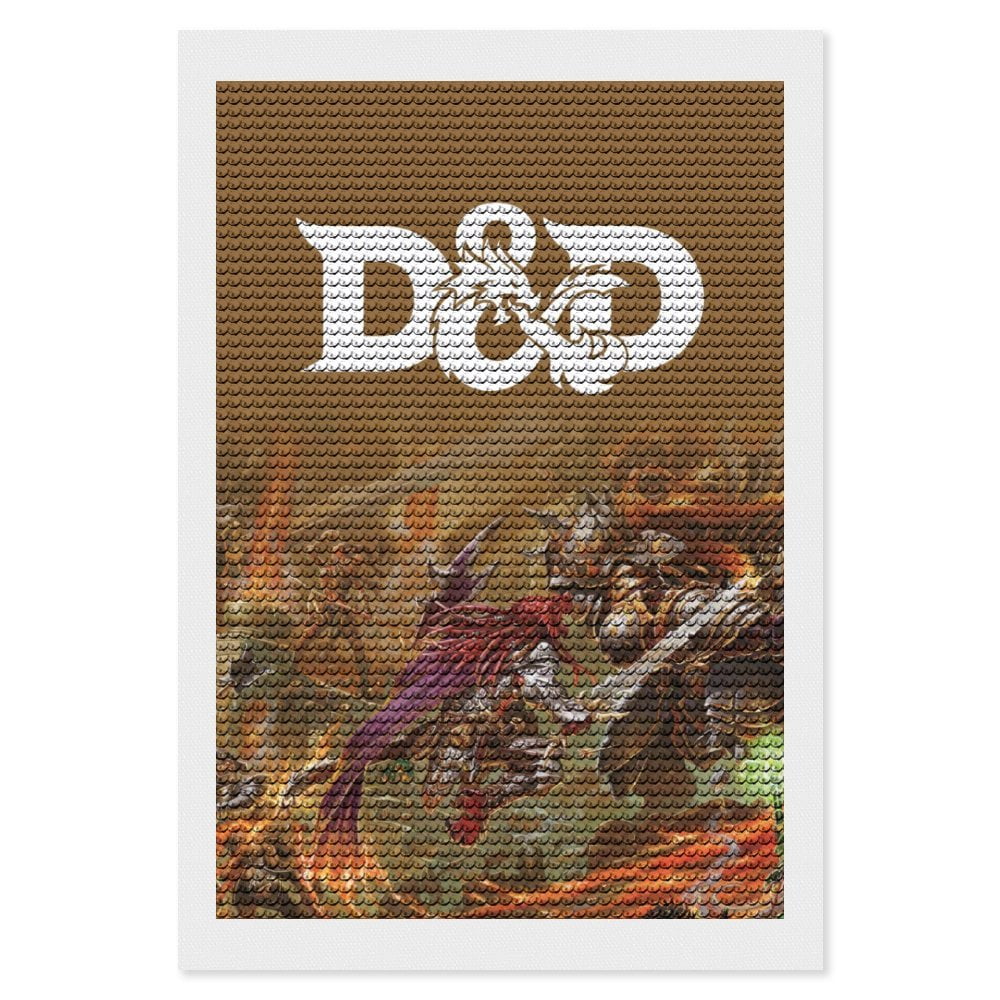 DND Dungeons And Dragons Diamond Art Kits for Adults Cartoon 5D DIY ...