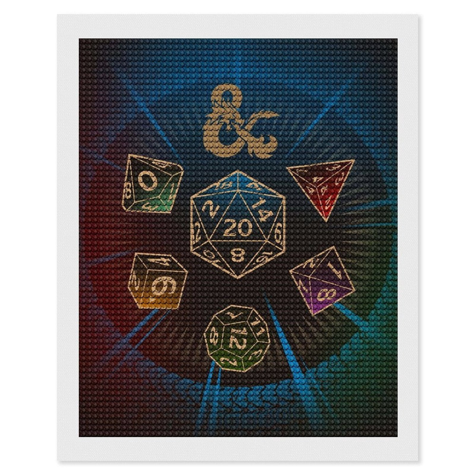 DND Dungeons And Dragons Diamond Art Painting for Adult, DIY Full Round ...