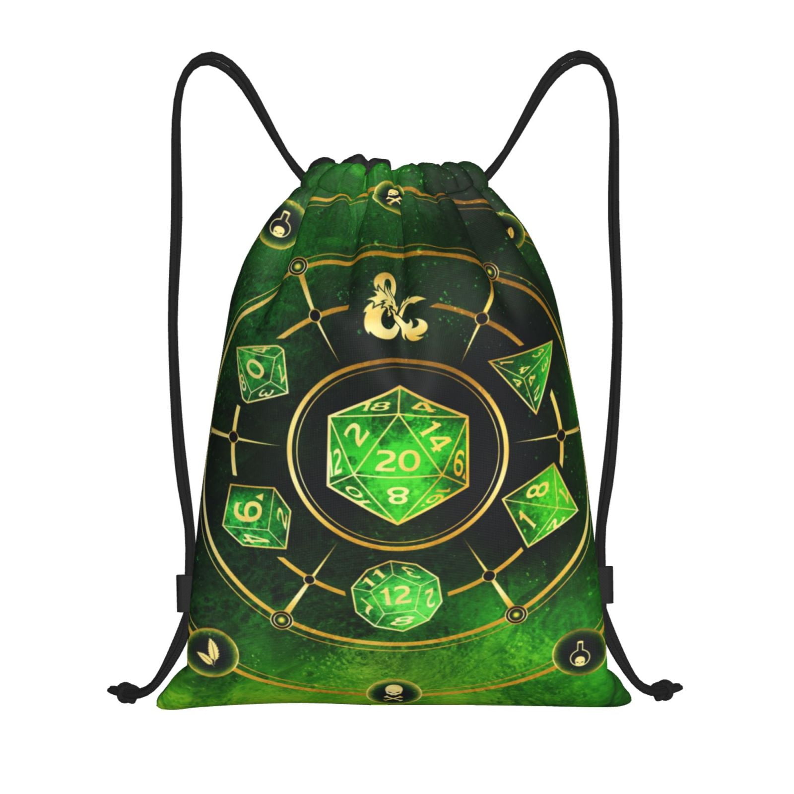 DND Dungeons And Dragons Drawstring Bag Gym Bag Sports Backpack Sack ...