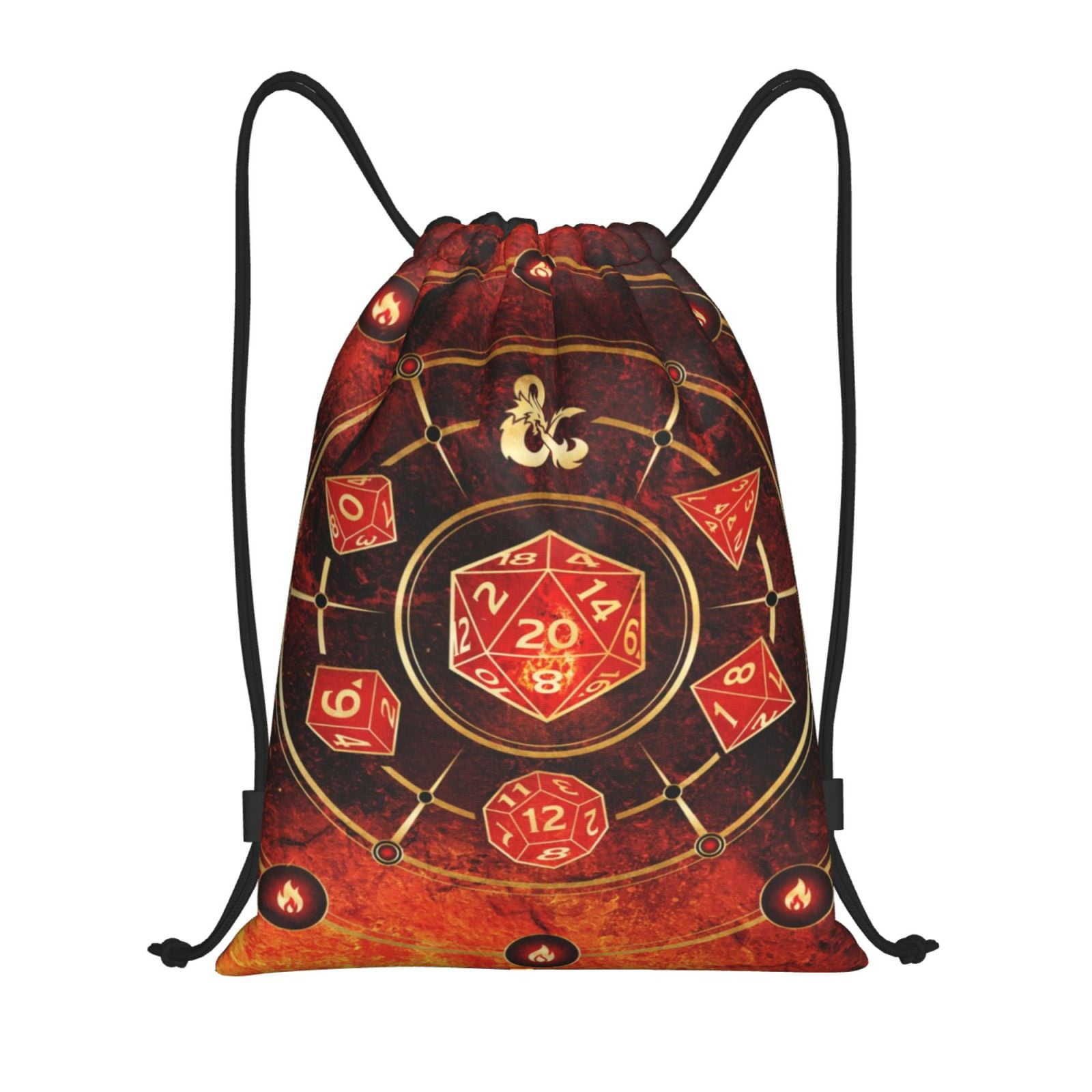 DND Dungeons And Dragons Drawstring Bag Gym Bag Sports Backpack Sack ...
