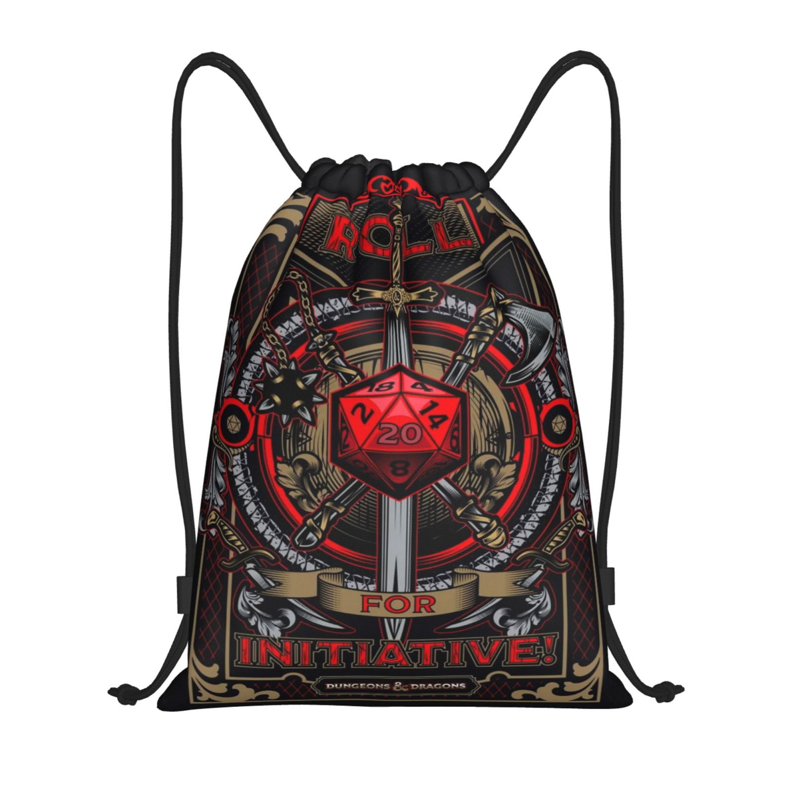 DND Dungeons And Dragons Drawstring Bag Gym Bag Sports Backpack Sack ...