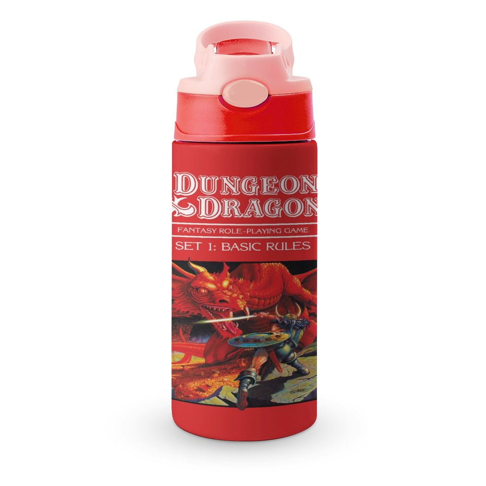 DND Dungeons And Dragons Kids Water Bottle with Straw Lid Insulated ...