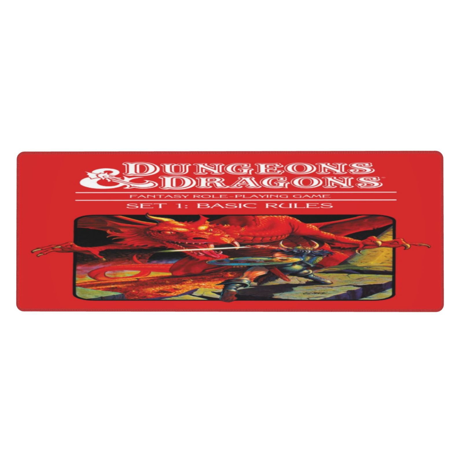 DND Dungeons And Dragons Mouse Pad with Stitched Edge Desk Mat Keyboard ...