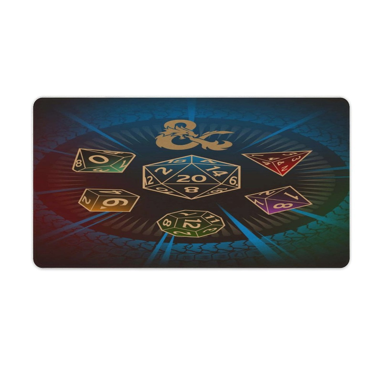DND Dungeons And Dragons Mouse Pad with Stitched Edge Desk Mat Keyboard ...