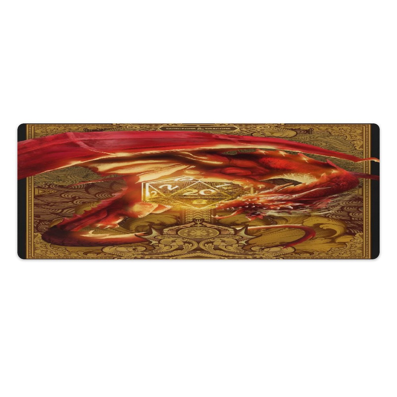 DND Dungeons And Dragons Mouse Pad with Stitched Edge Desk Mat Keyboard ...