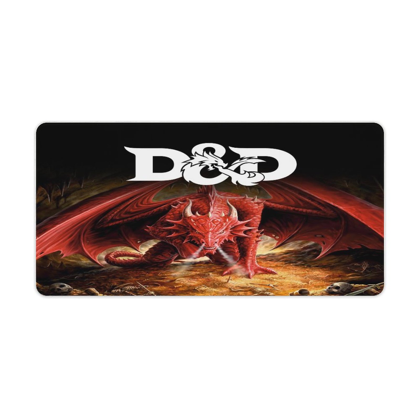 DND Dungeons And Dragons Mouse Pad with Stitched Edge Desk Mat Keyboard ...