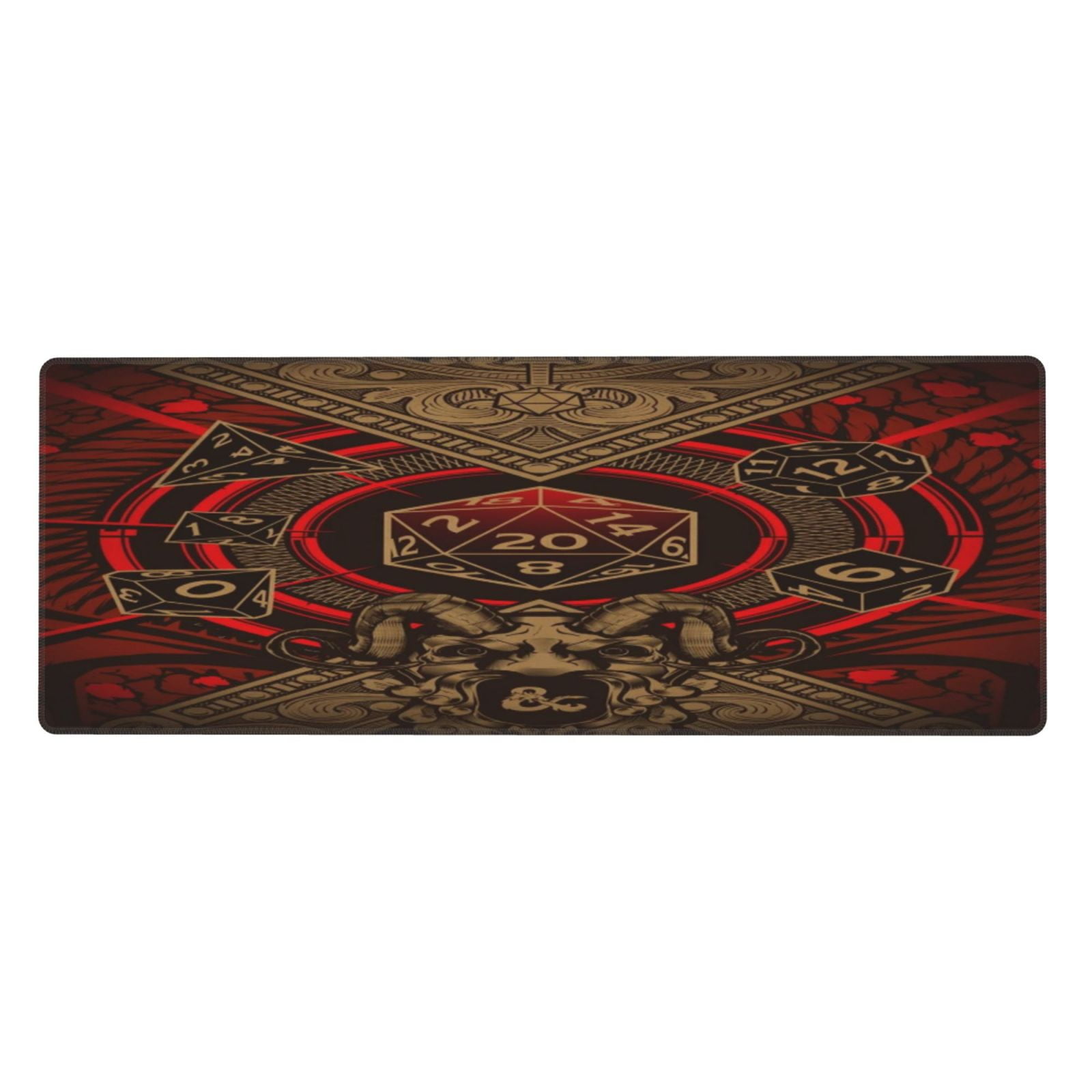 DND Dungeons And Dragons Mouse Pad with Stitched Edge Desk Mat Keyboard ...