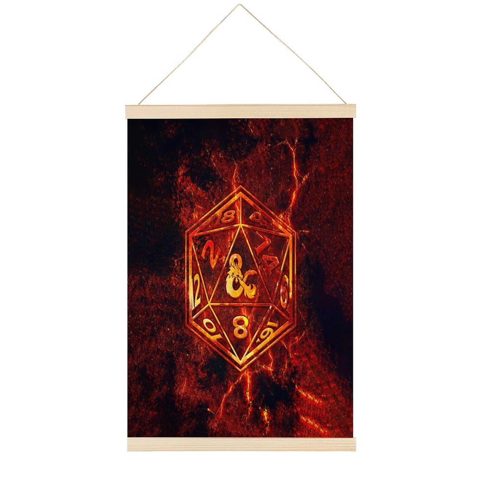 DND Dungeons And Dragons Poster Wall Fabric Decor Hanging Paintings ...