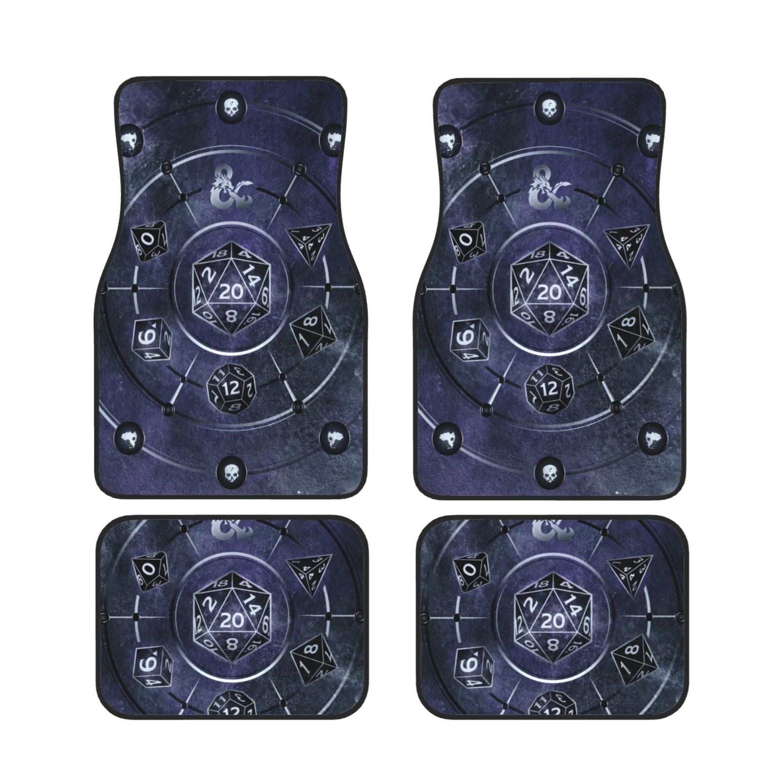DND Dungeons And Dragons Print Car Floor Mat Durable Fabric Heavy Duty ...