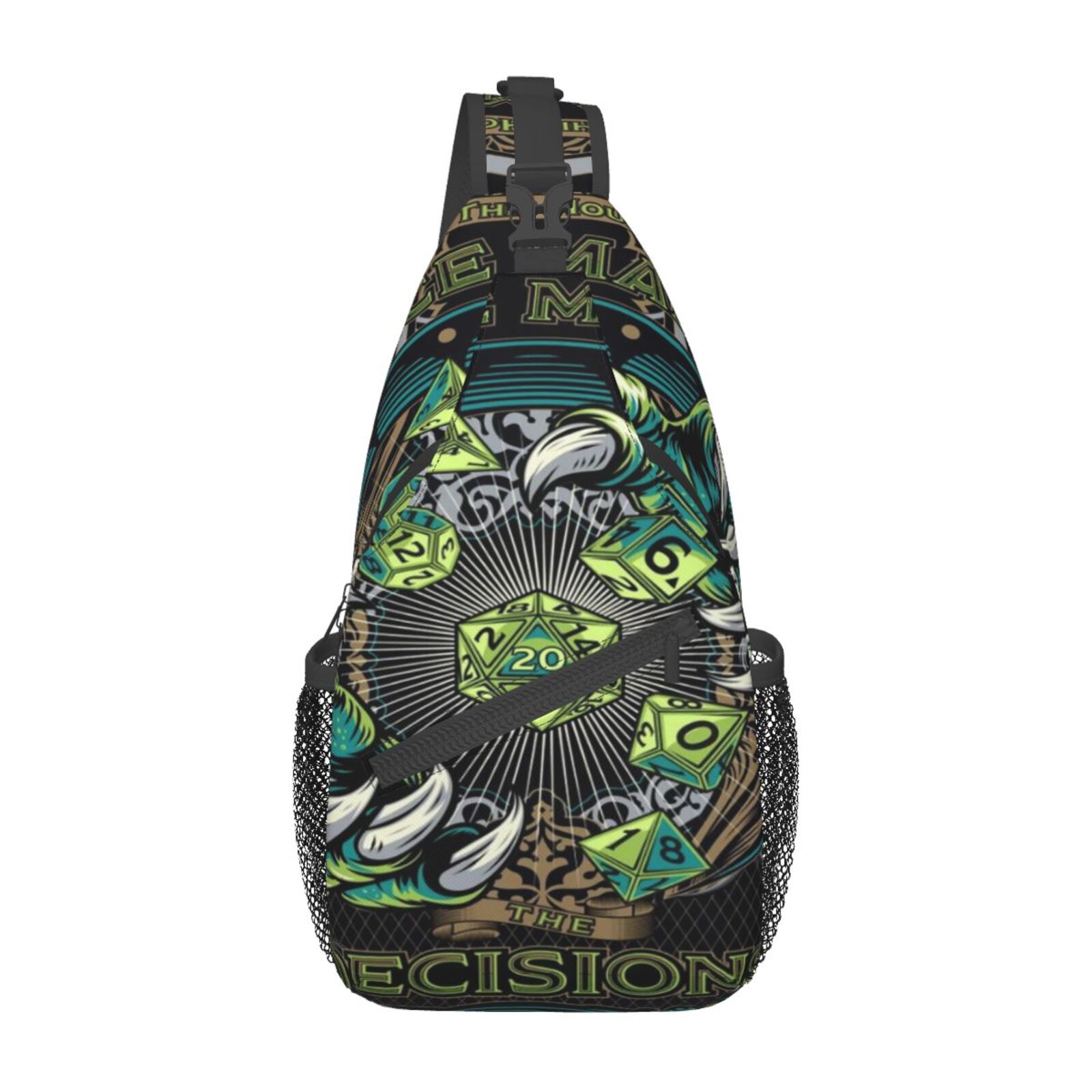 DND Dungeons And Dragons Sling Bag Crossbody Shoulder Backpack Gym ...