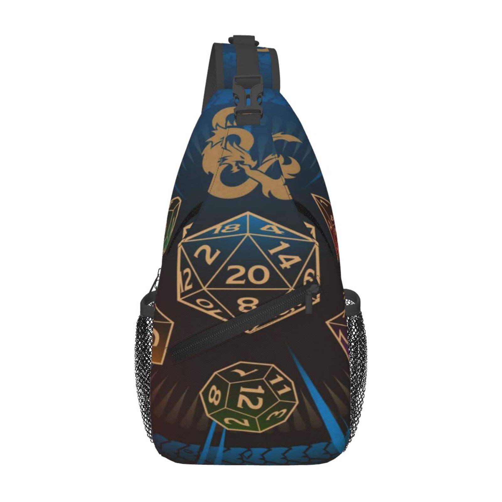 DND Dungeons And Dragons Sling Bag Crossbody Shoulder Backpack Gym ...