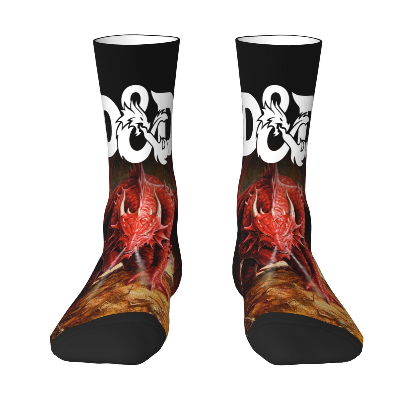 DND Dungeons And Dragons Socks Crew Novelty Socks Casual Dress Gifts ...