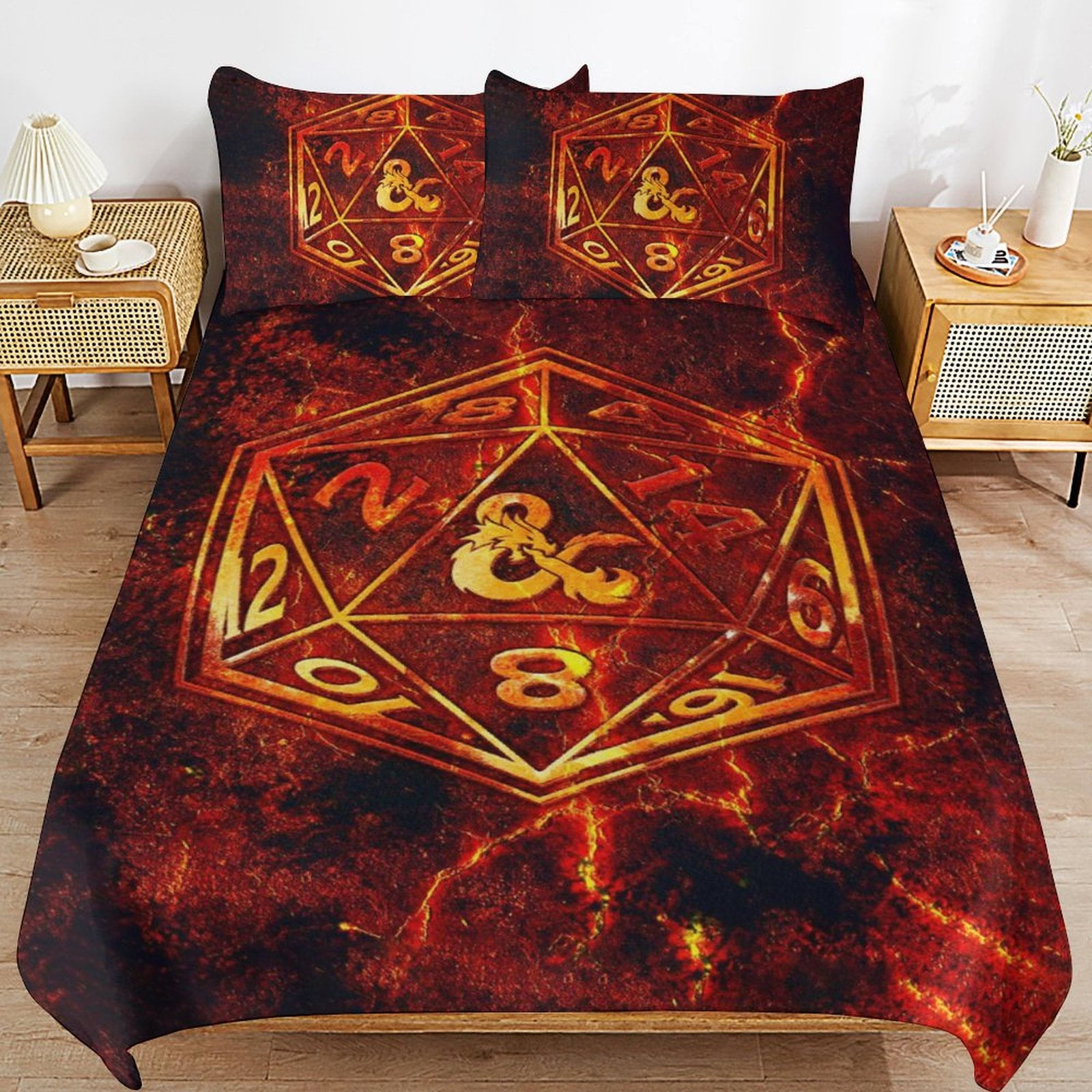 DND Dungeons And Dragons Bedding Set Anime Bedding Set Cartoon Duvet ...