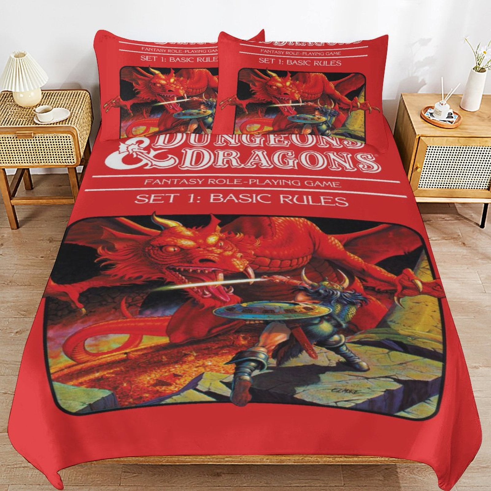 DND Dungeons And Dragons Bedding Set Anime Bedding Set Cartoon Duvet ...