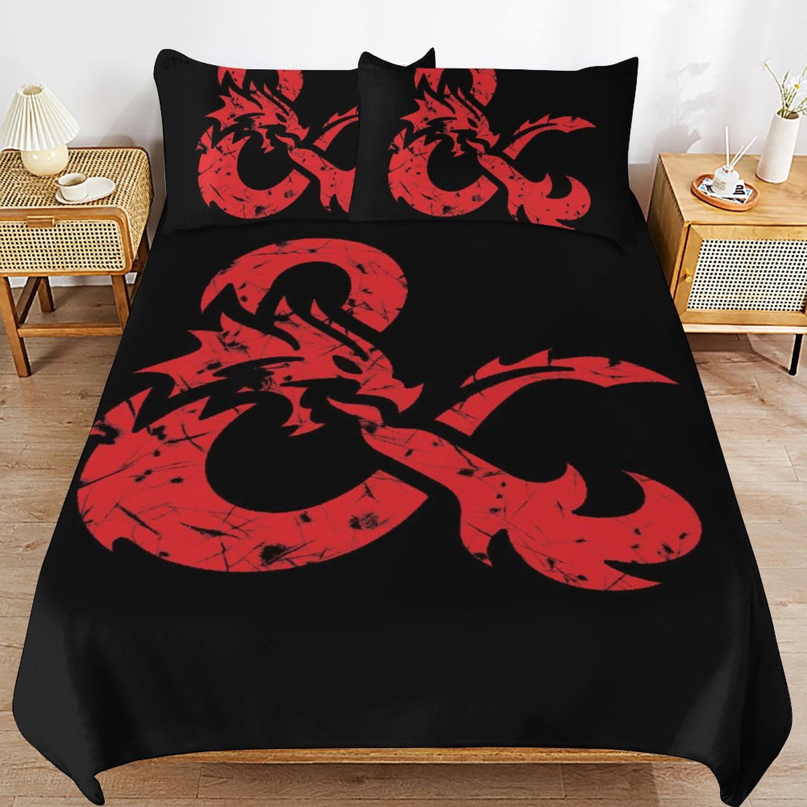 DND Dungeons And Dragons Bedding Set Anime Bedding Set Cartoon Duvet ...