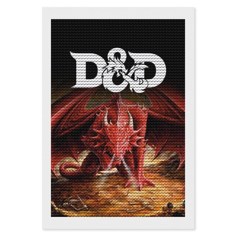 DND Dungeons And Dragons Diamond Art Kits for Adults Cartoon 5D DIY ...