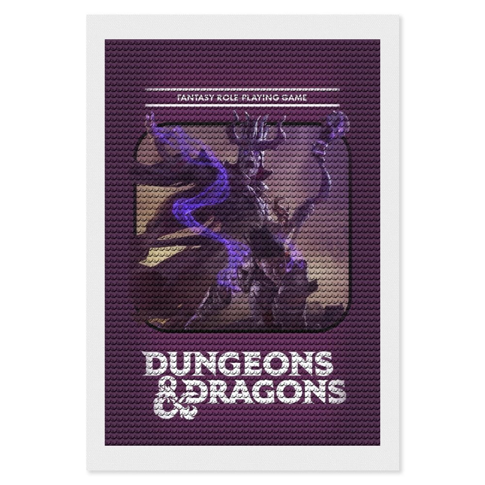 DND Dungeons And Dragons Diamond Art Kits for Adults Cartoon 5D DIY ...