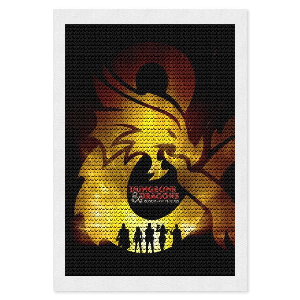 DND Dungeons And Dragons Diamond Art Kits for Adults Cartoon 5D DIY ...