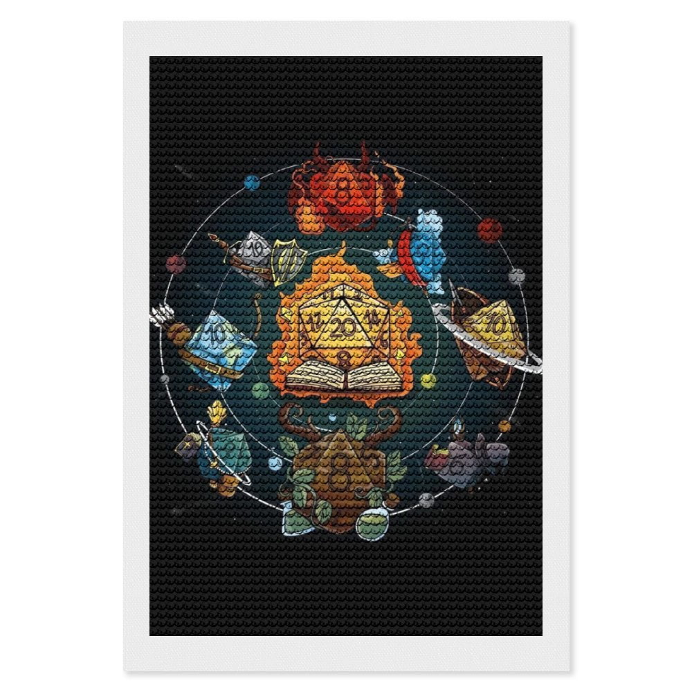 DND Dungeons And Dragons Diamond Art Kits for Adults Cartoon 5D DIY ...