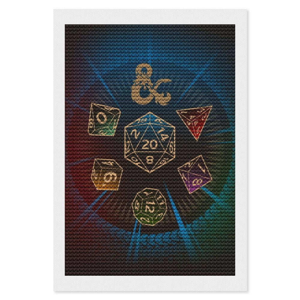 DND Dungeons And Dragons Diamond Art Kits for Adults Cartoon 5D DIY ...