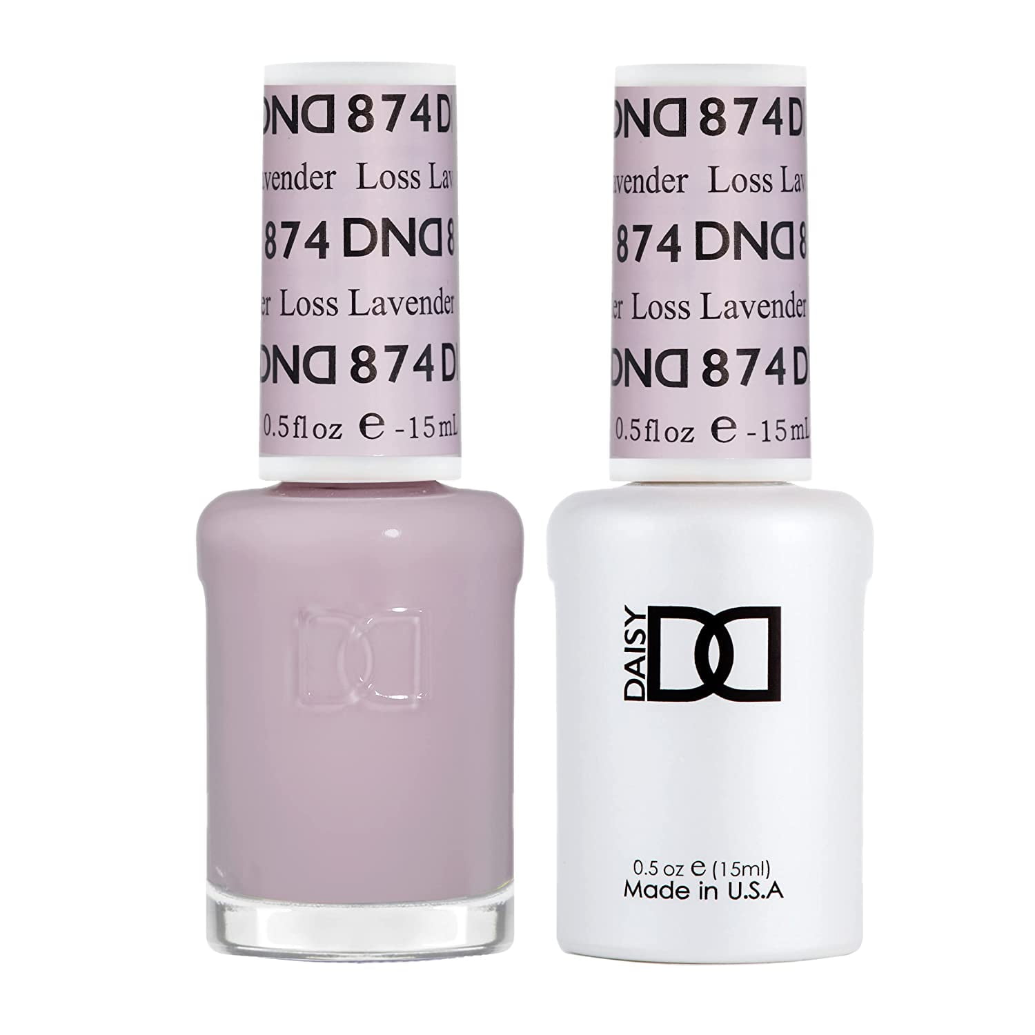 DND Duo - 1 each of Gel Polish and Nail Polish, 874 Loss Lavender, 0.5 ...