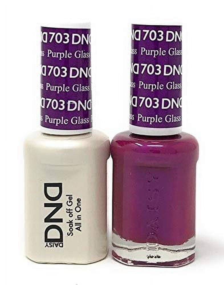 DND Duo 703 Purple Glass Gel & Matching Polish Set - DND Gel & Lacquer ...