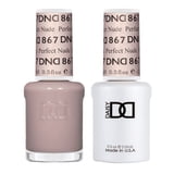DND Duo Gel and Nail Polish Lacquer Set, Perfect Nude 867, 0.5 Fl Oz ...