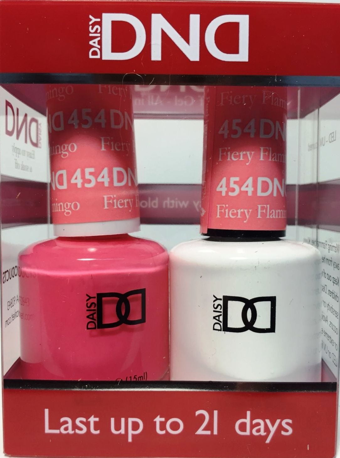 DND Duo Soak off Gel & Matching nail polish - #454 FIERY FLAMINGO ...