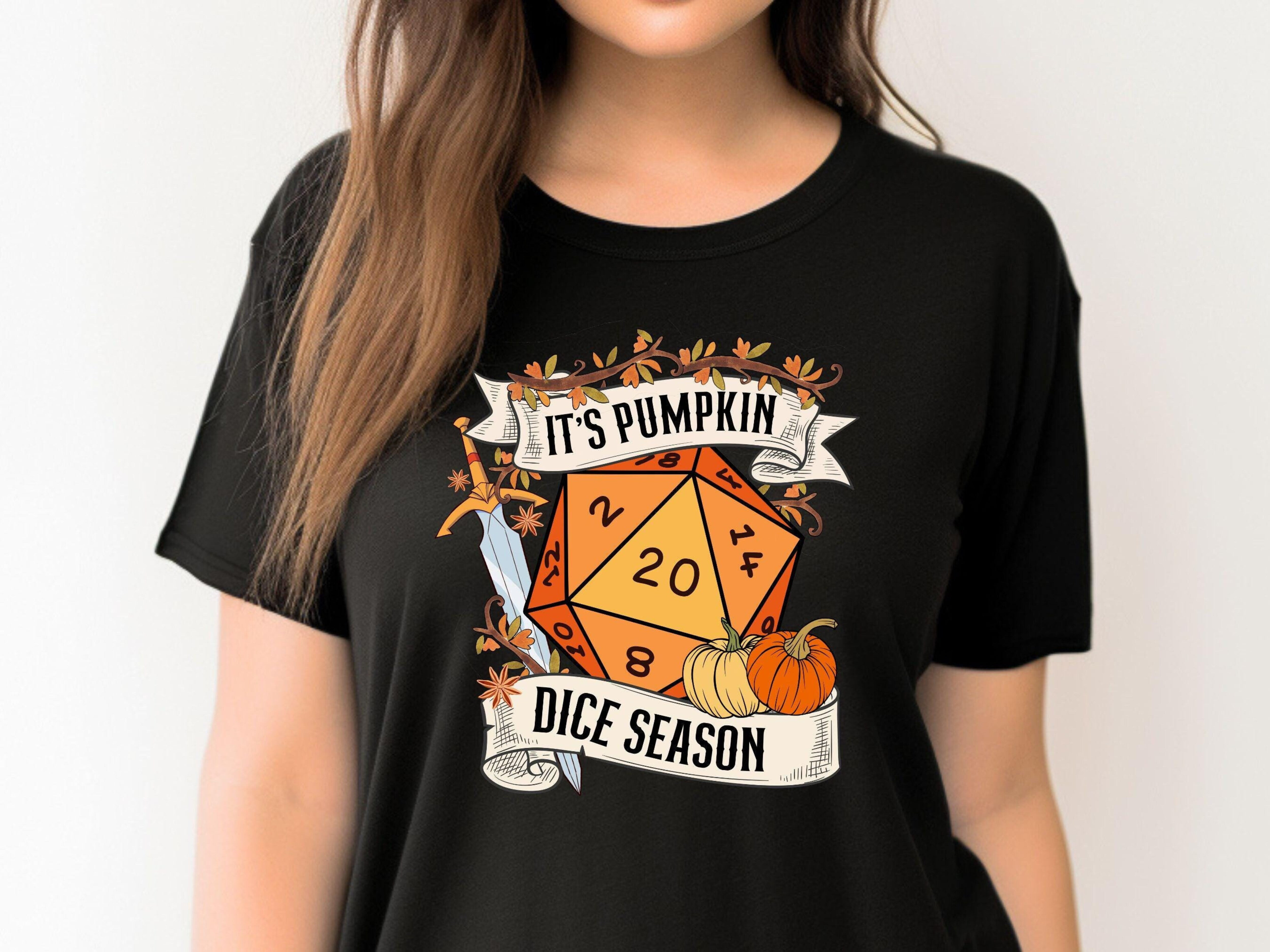 DND FALL SHIRT, halloween dice, pumpkin dice season, dnd halloween ...