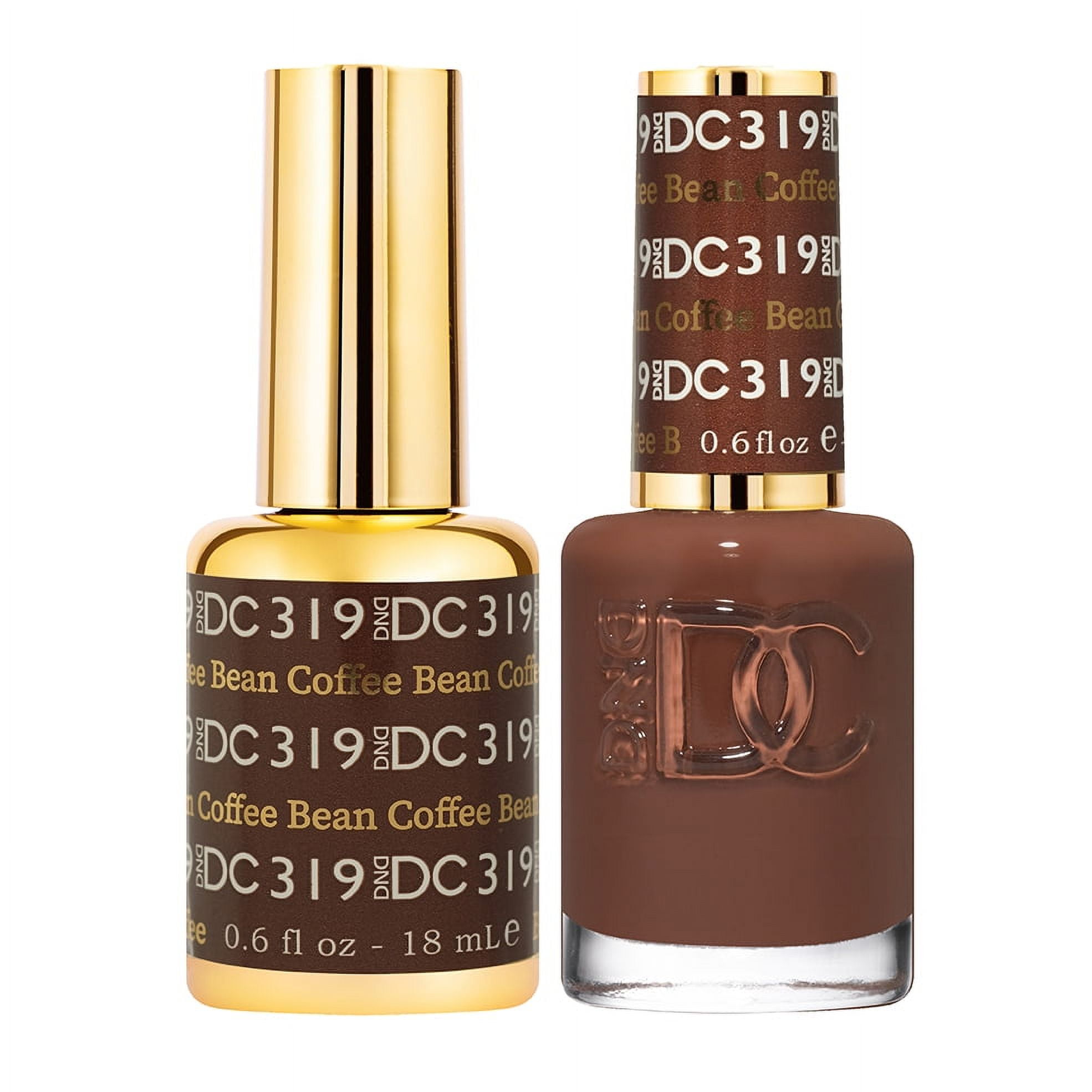 DND Gel Daisy Nail Designs - Coffee Bean DC 319 Gel and matching nail ...