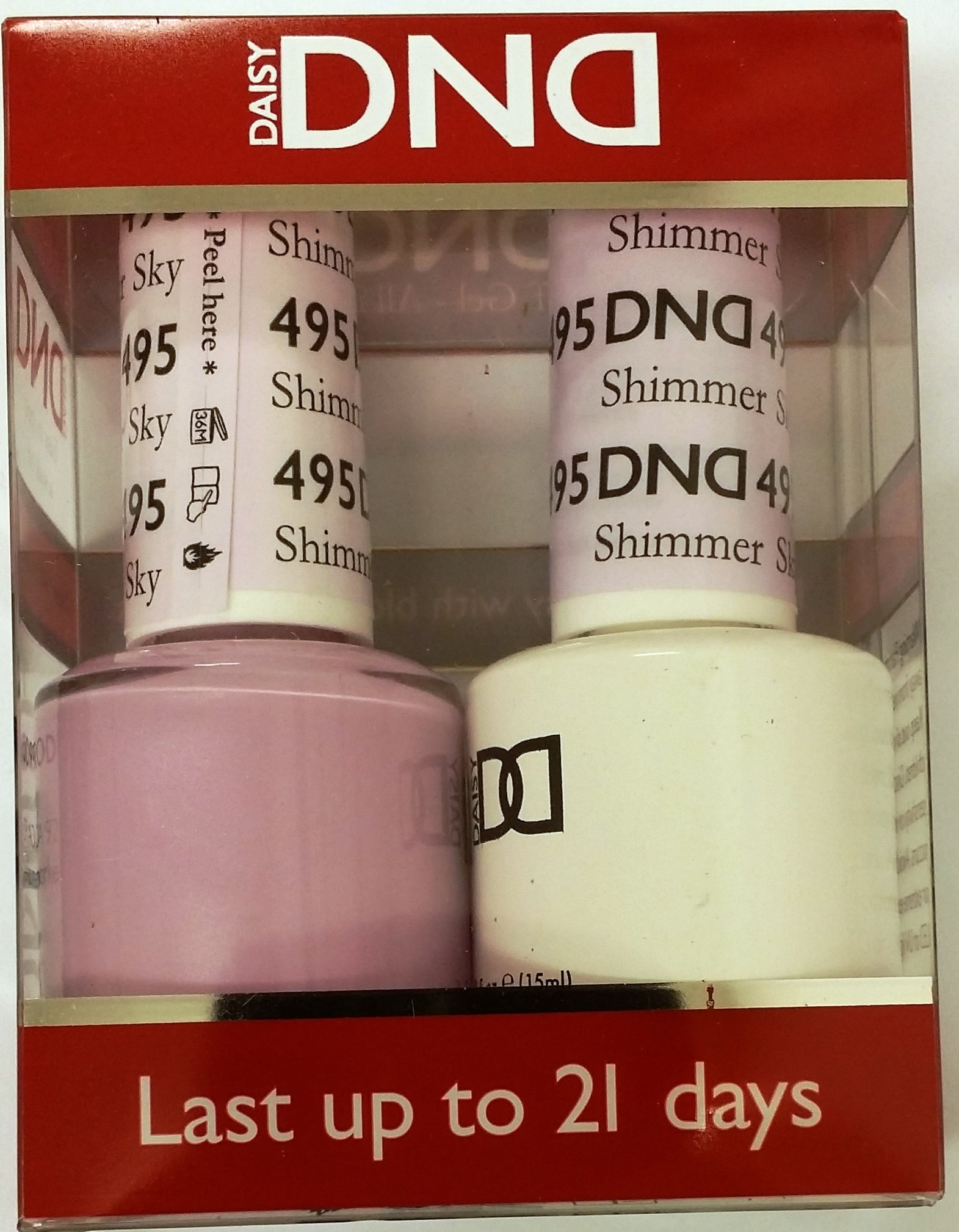 DND Duo Soak off Gel & Matching nail polish - 495 SHIMMER SKY - Walmart.com