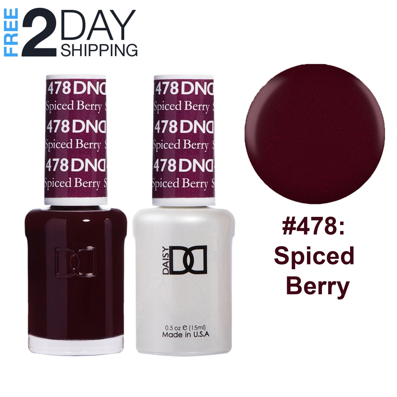 DND Gel Nail Polish & Nail Lacquer Set Soak Off Duo Set - #478 Spiced ...