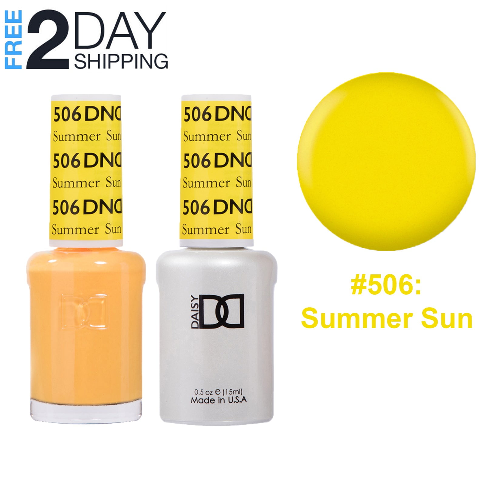 DND Gel Nail Polish & Nail Lacquer Set Soak Off Duo Set - #506 Summer ...