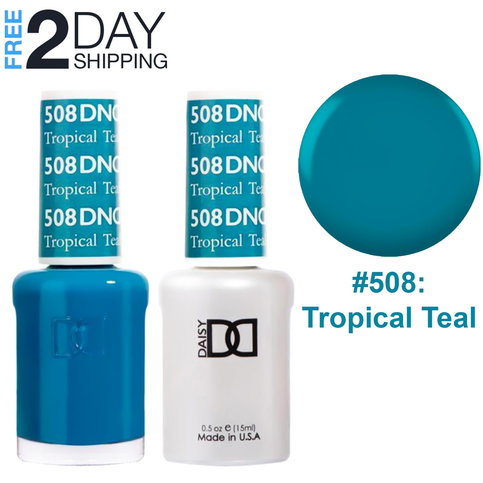 DND Gel Nail Polish & Nail Lacquer Set Soak Off Duo Set - #508 Tropical ...