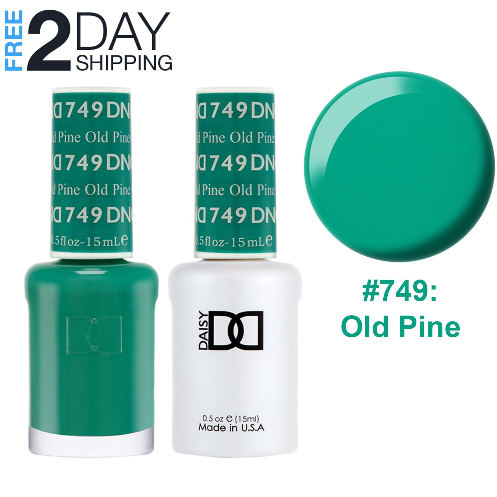 DND Gel Nail Polish & Nail Lacquer Set Soak Off Duo Set - #749 Old Pine ...