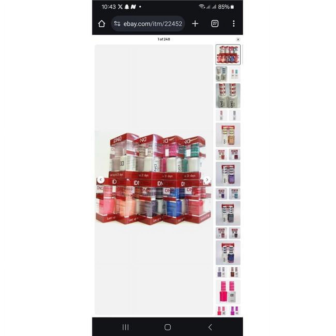 DND Item 10 DND Daisy Soak Off Gel-Polish Duo .5oz LED/UV #401- #645 ...