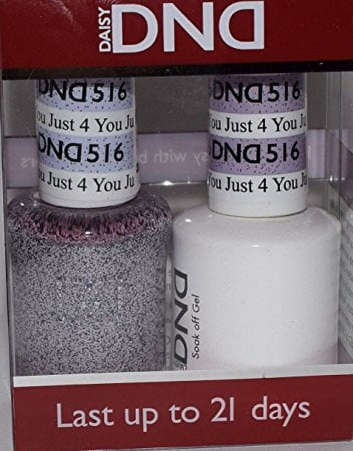 DND Nail Polish Gel & Matching Lacquer Set (516 - Just 4 You) - Walmart.com