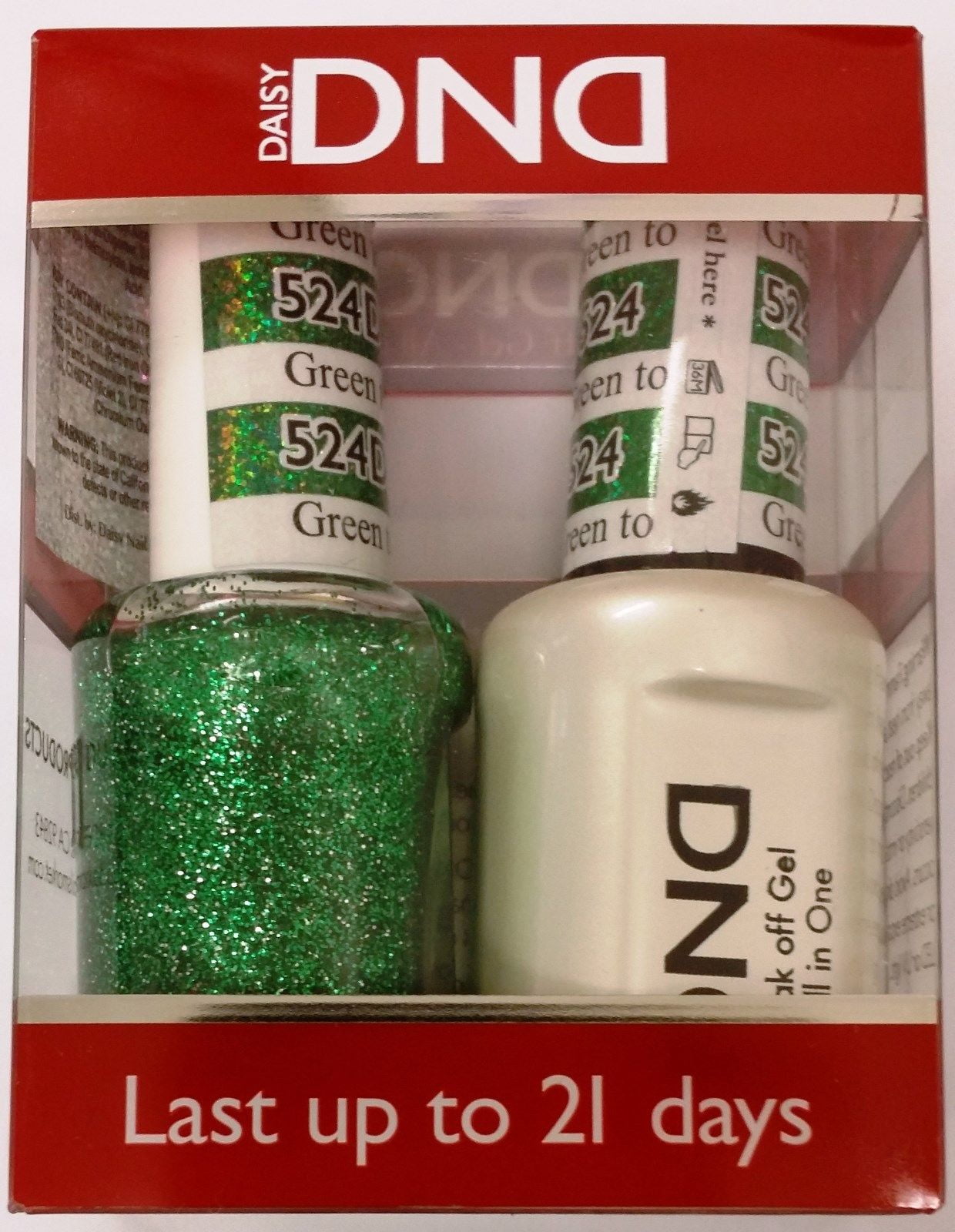 DND Nail Polish Gel & Matching Lacquer Set (524 - Green To) - Walmart.com